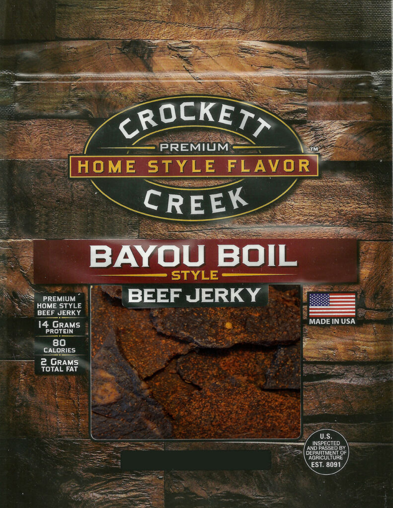 Bayou Boil Jerky | All-Natural, High Protein Snacks | Crockett Creek Jerky